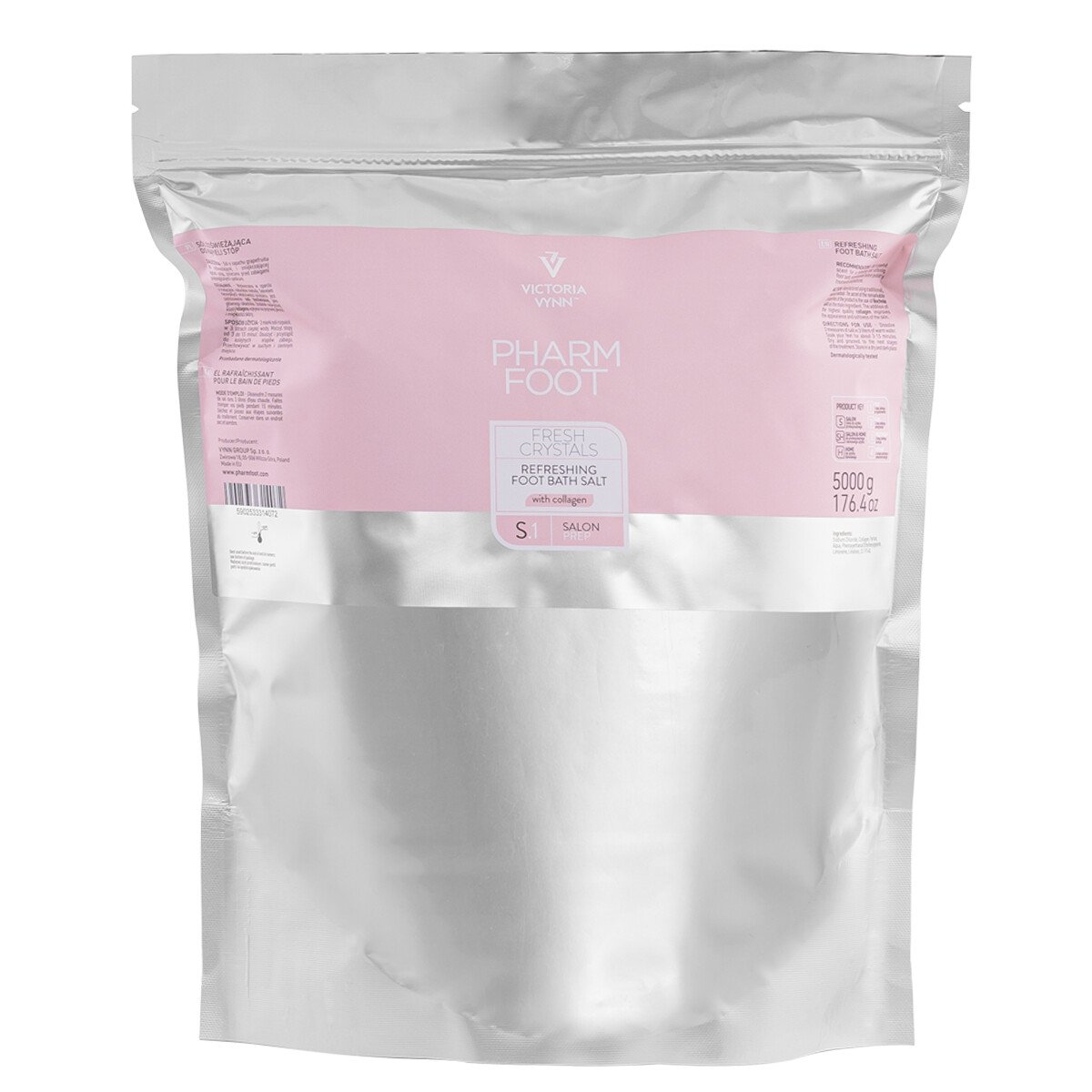 Pharm Foot Fresh Crystals - Refreshing Foot Bath Salt 5kg - Refill